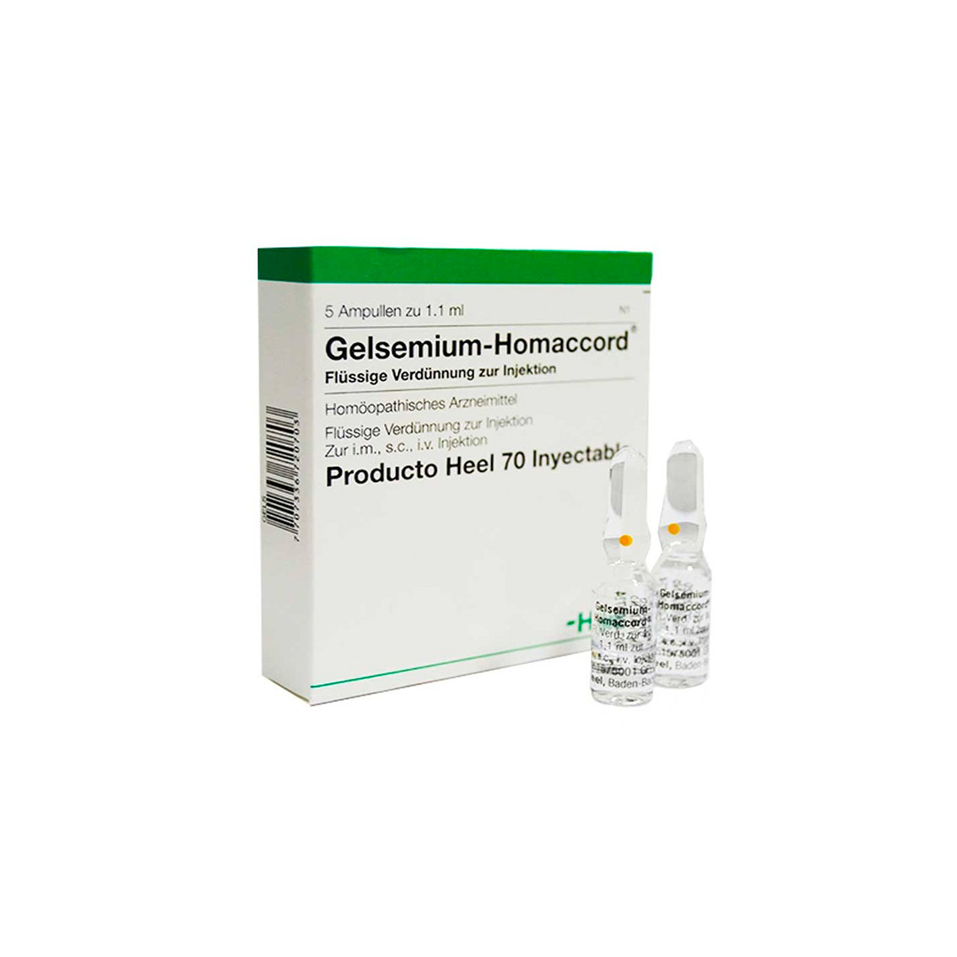 Gelsemium Homaccord caja por 5 ampolla | Farmacia Homeopática